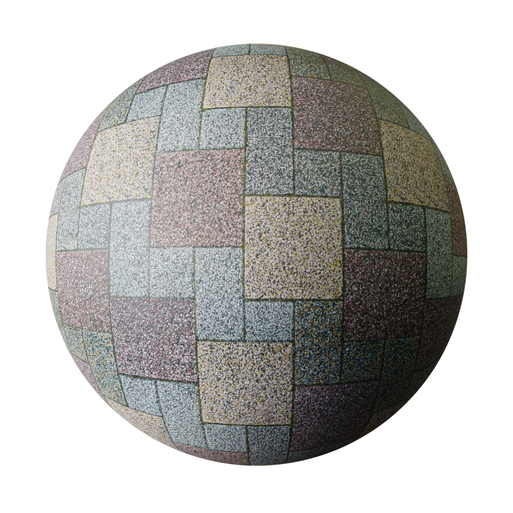 Cobble Stone Floor | FREE tiles materials | BlenderKit
