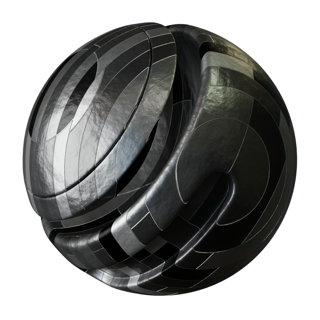 Black And White Metalic Tiles | FREE tiles materials | BlenderKit