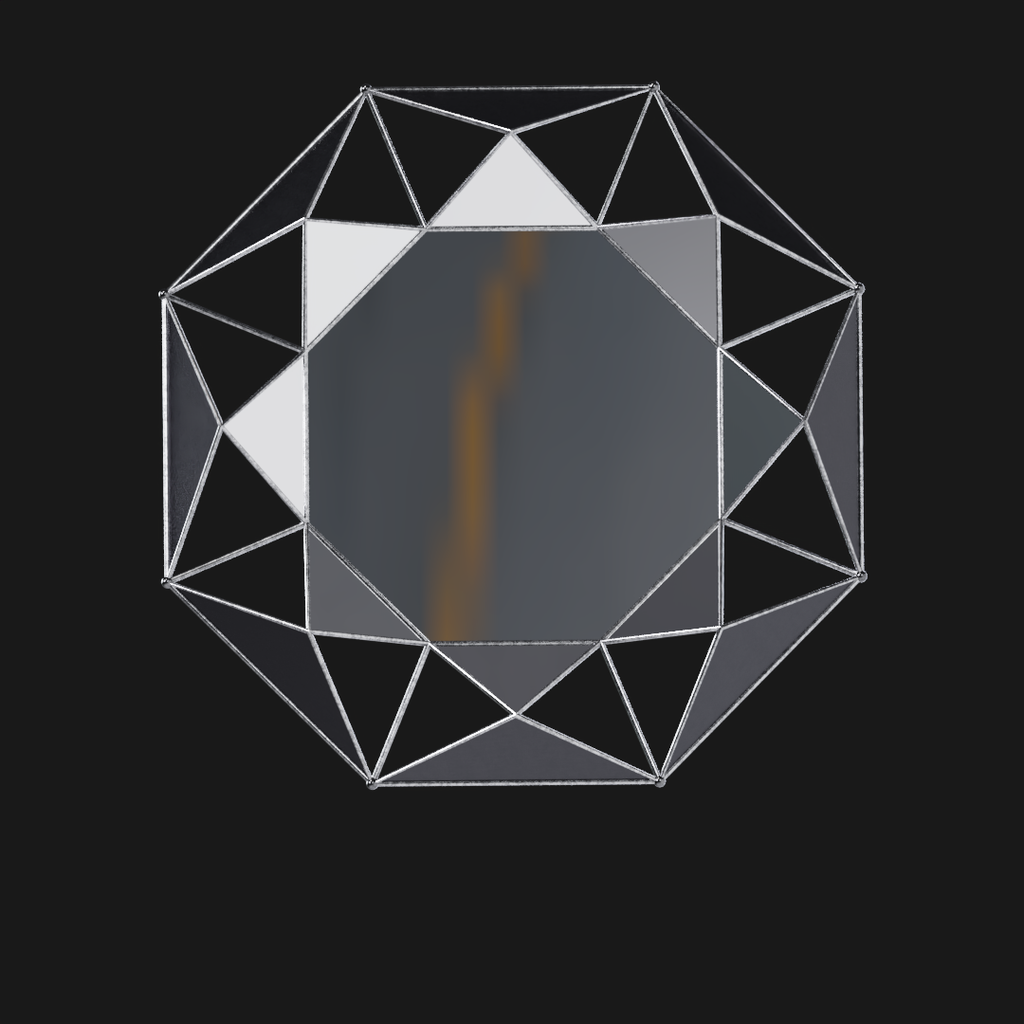 Mirror w/triangular opening frame | FREE Mirrors models | BlenderKit