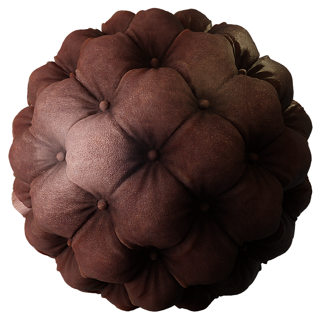 Chesterfield Leather Red | FREE leather materials | BlenderKit