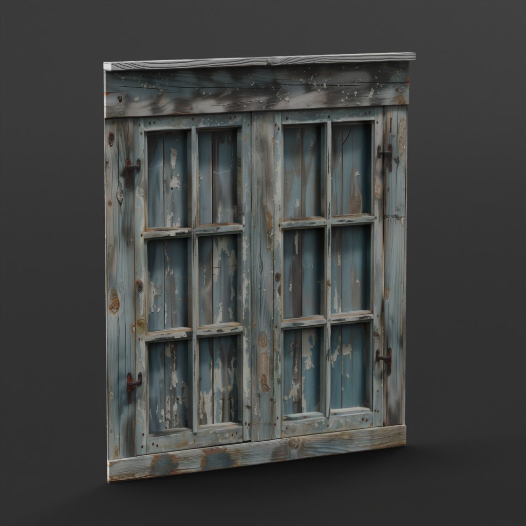 Old window - T - 61 | Windows models | BlenderKit