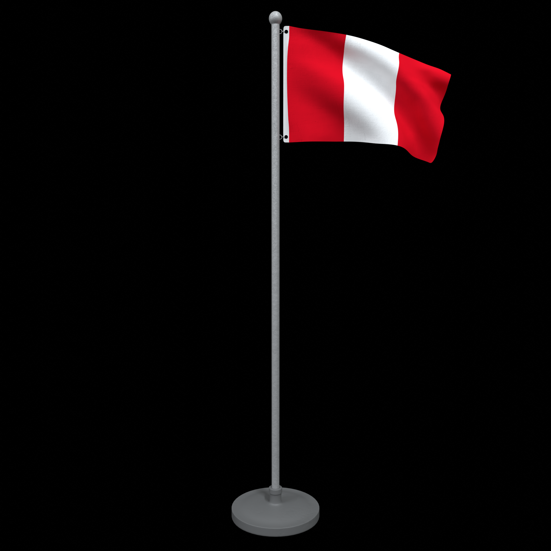 Animated Flag of Peru | Exterior Elements models | BlenderKit