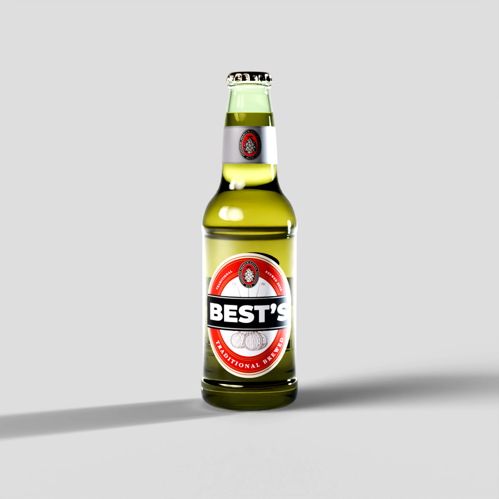Best Premium Beer Bottle | Beverages models | BlenderKit