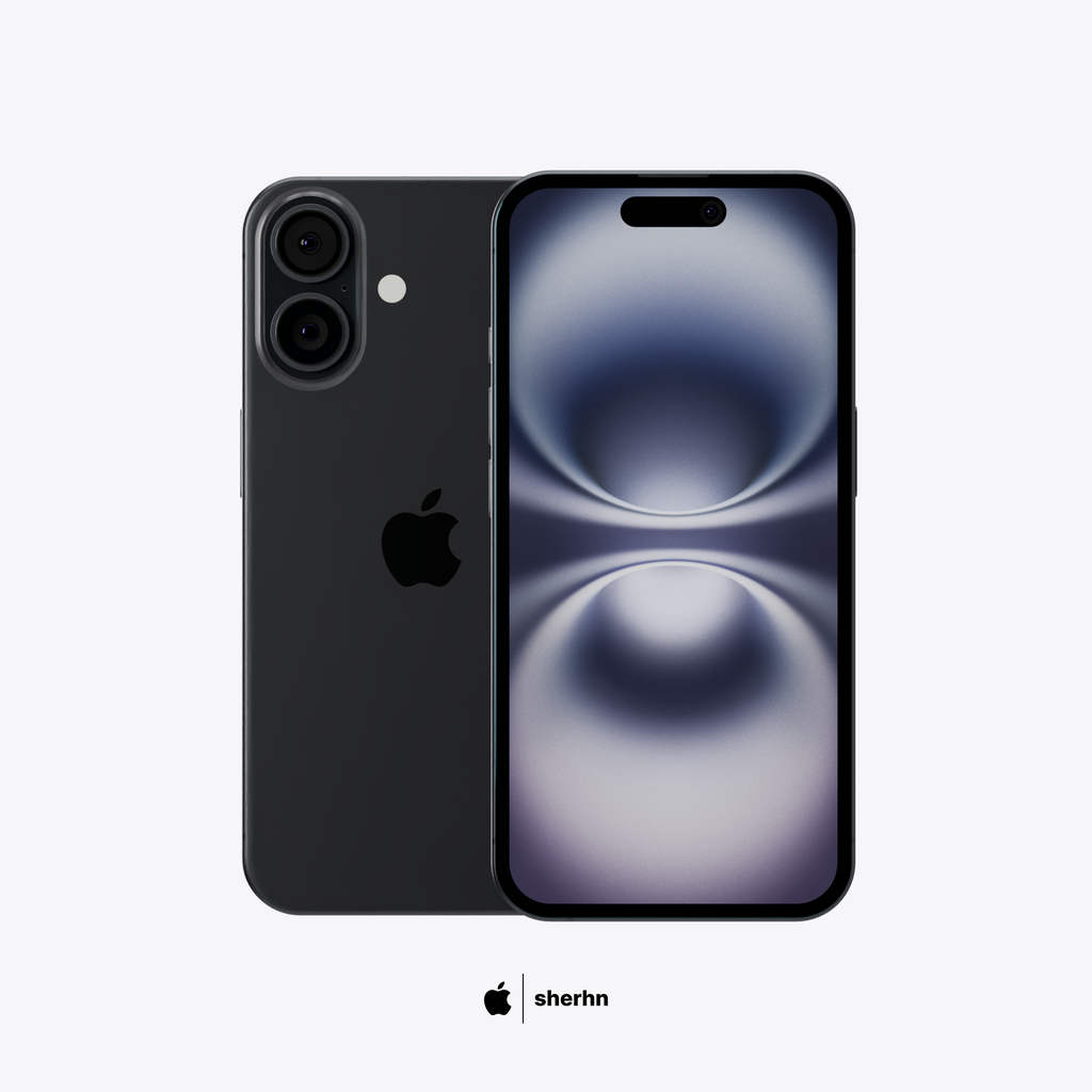 Apple iPhone 16 (Black) | Smartphones models | BlenderKit