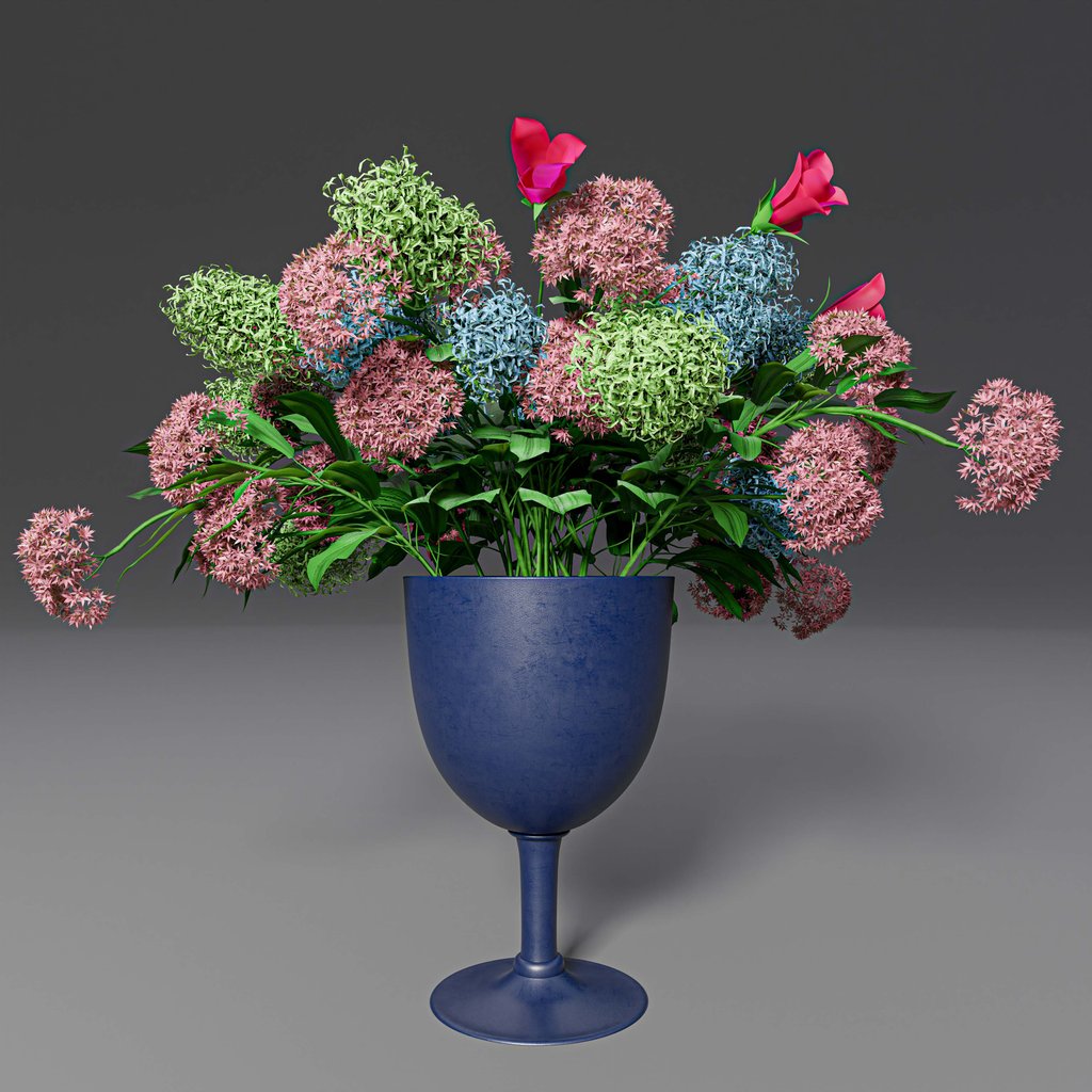 Color full flower | Bouquets models | BlenderKit