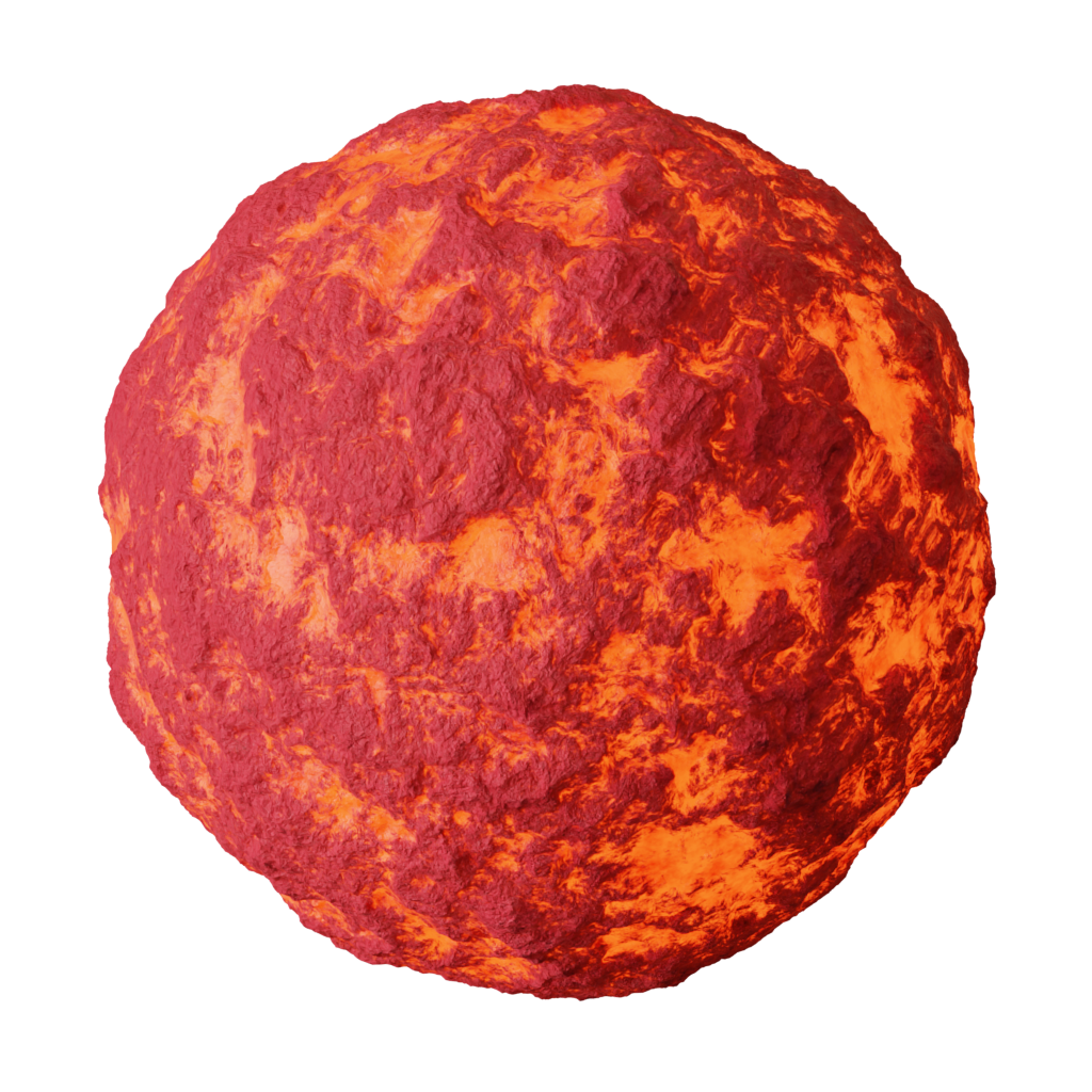 Red Lava | FREE ground materials | BlenderKit