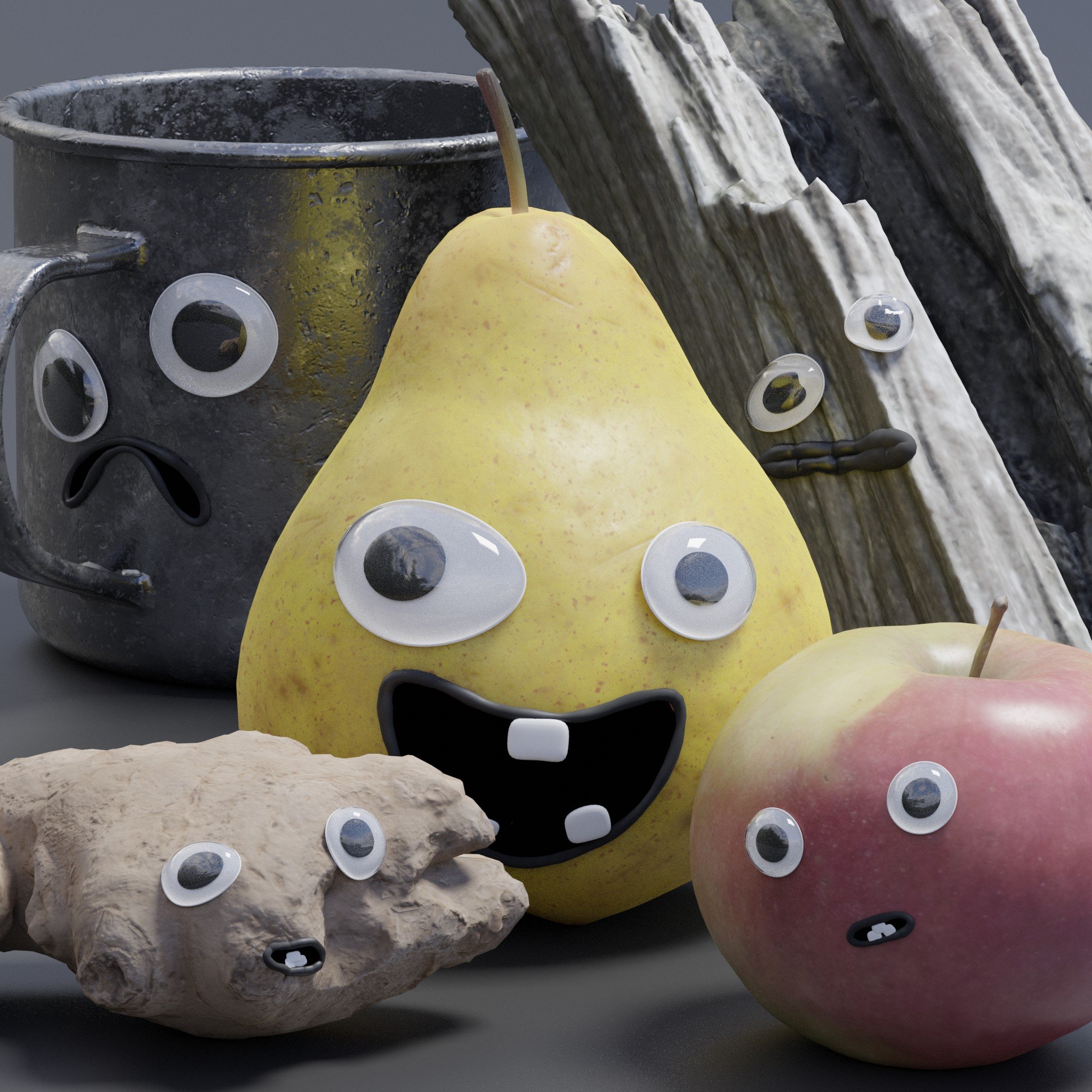 Mr. Sticky Face | FREE Monsters & Creatures models | BlenderKit