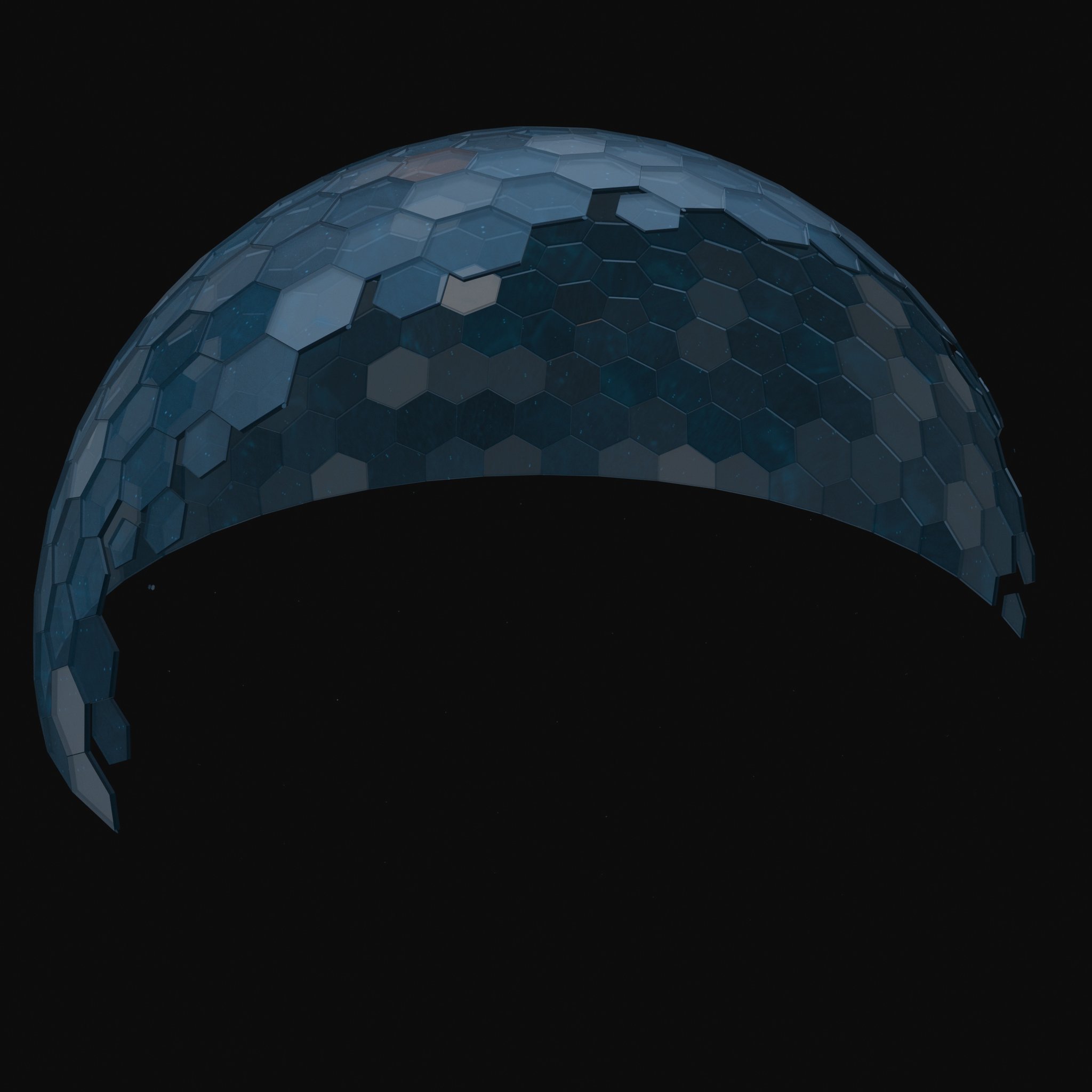 Hex Shield Animation 4 | Technical models | BlenderKit