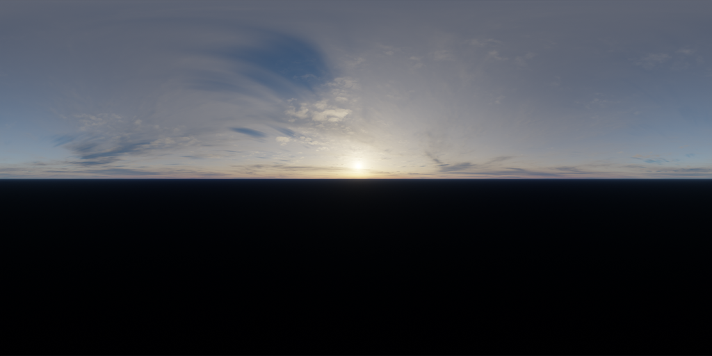 Cloudy Hazy Sunset | FREE Nature HDRis | BlenderKit