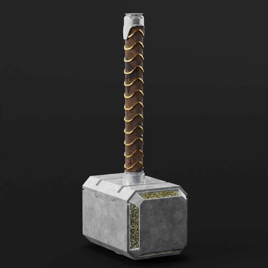 Mjolnir | FREE Historical Weapons models | BlenderKit