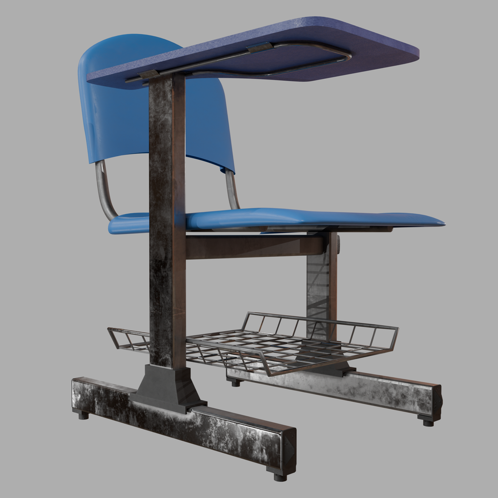 School Study Chair | Sitting Chairs models | BlenderKit