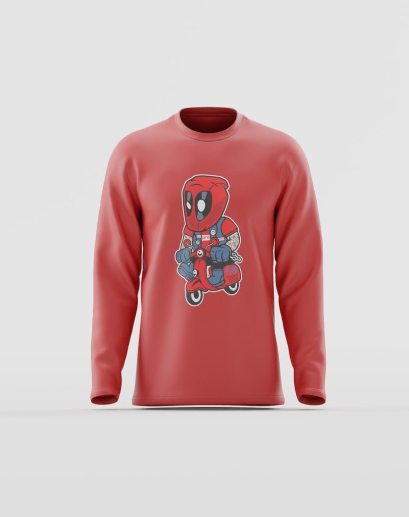 Crimson Hero Scooter Graphic Jersey | Man Clothing models | BlenderKit