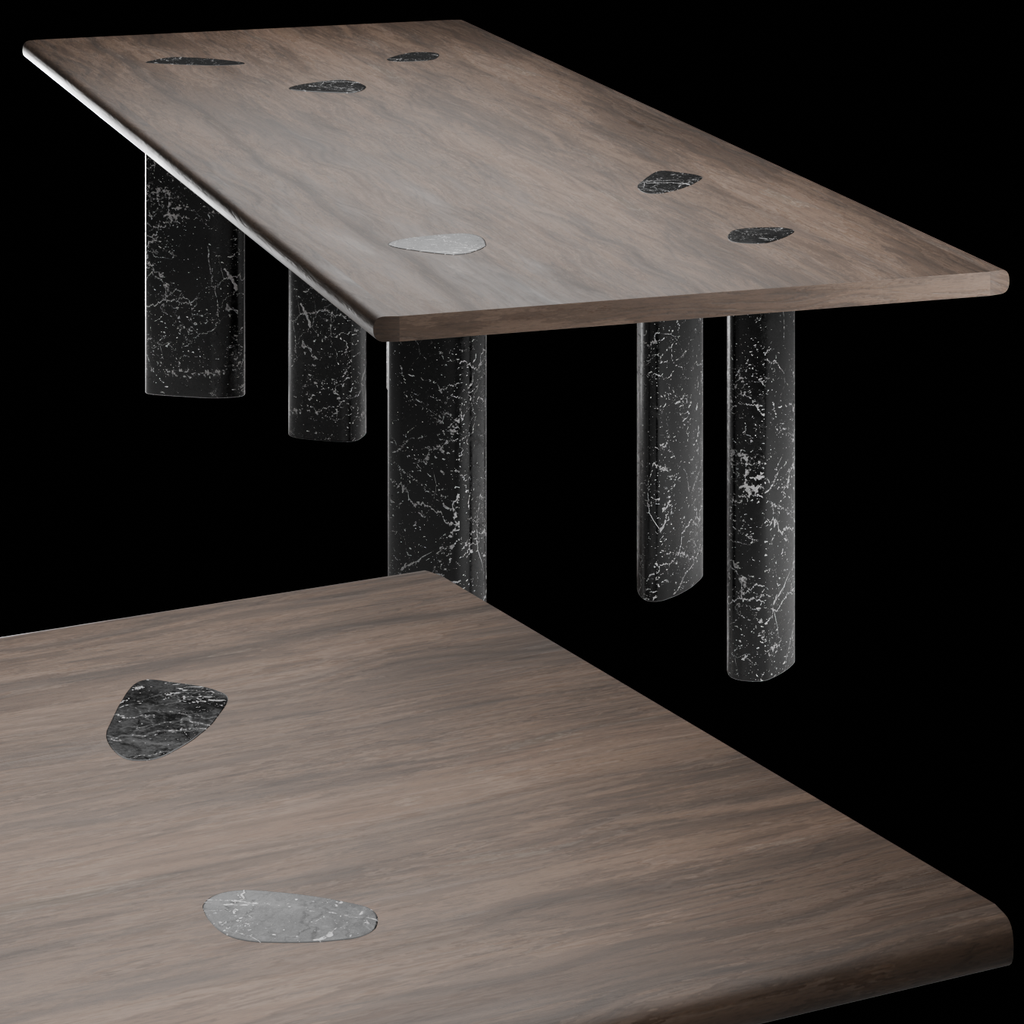Osmose Dining Table | FREE Tables models | BlenderKit