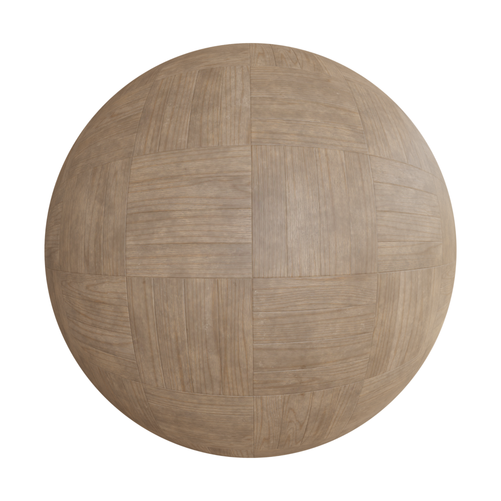Oak wood square backet | FREE wood materials | BlenderKit