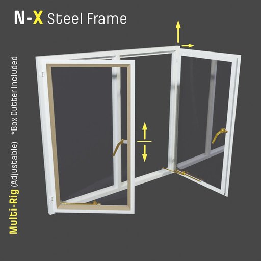 Window N-X | FREE Windows models | BlenderKit