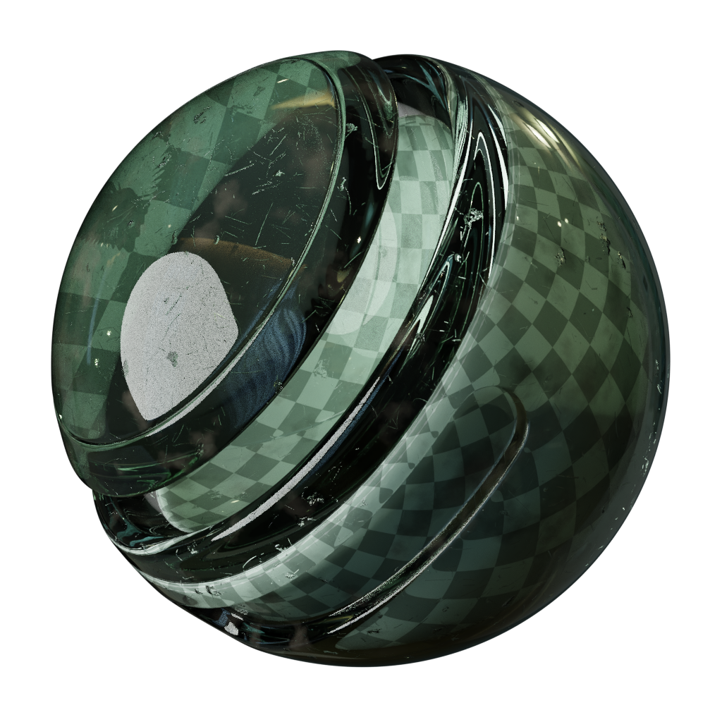 Damaged Dirty Crystal Glass Ruin Sheen | FREE glass materials | BlenderKit