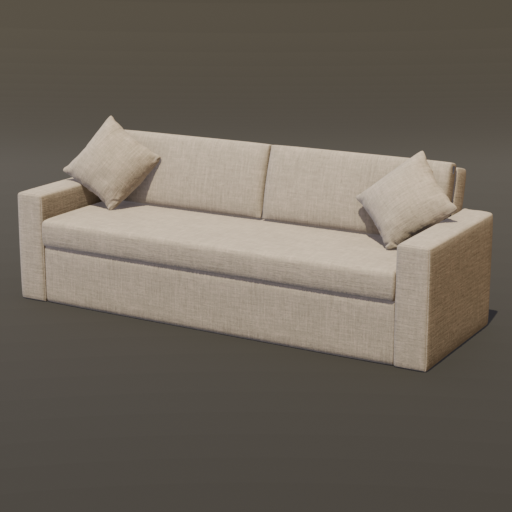 BlenderKit | Download the Big Sofa with Cushion model