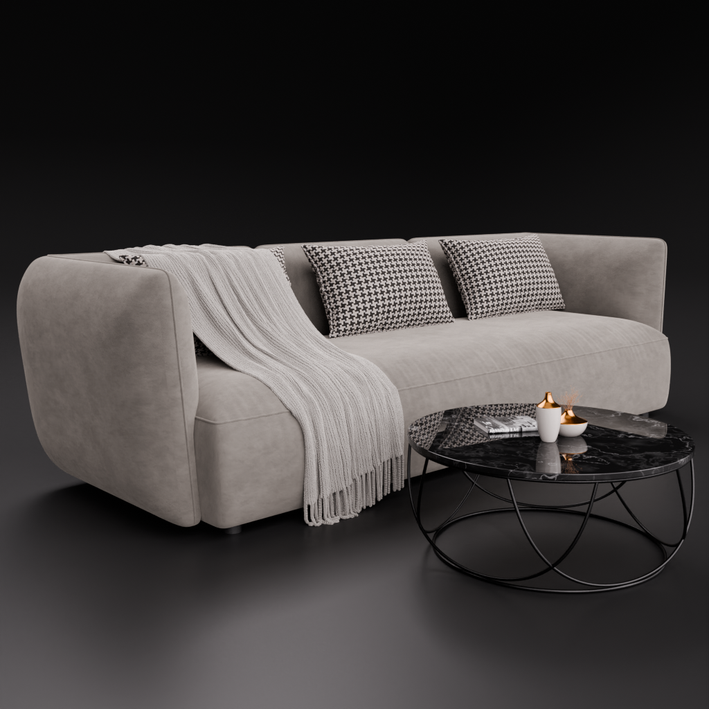 Sofa Lovely | Sofas models | BlenderKit