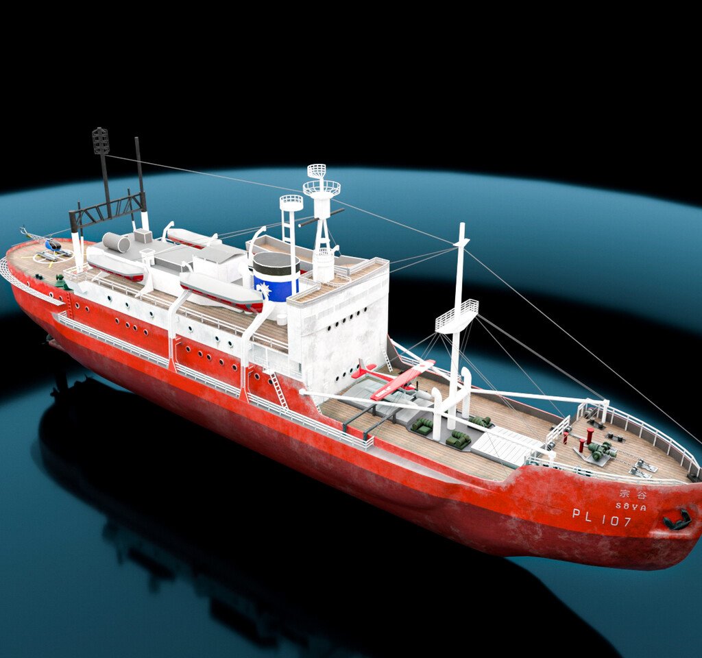 BlenderKit | Download the Icebreaker ship "Soya" model