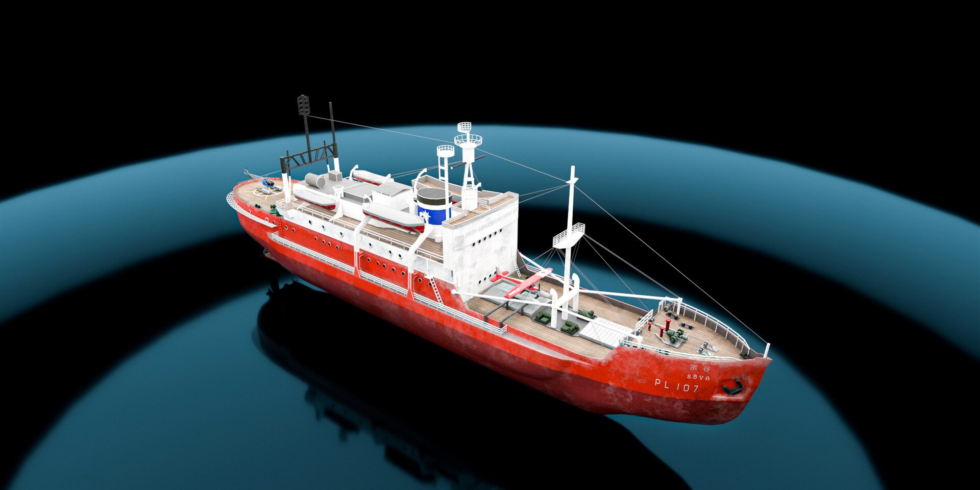 Icebreaker ship "Soya" | Ships models | BlenderKit