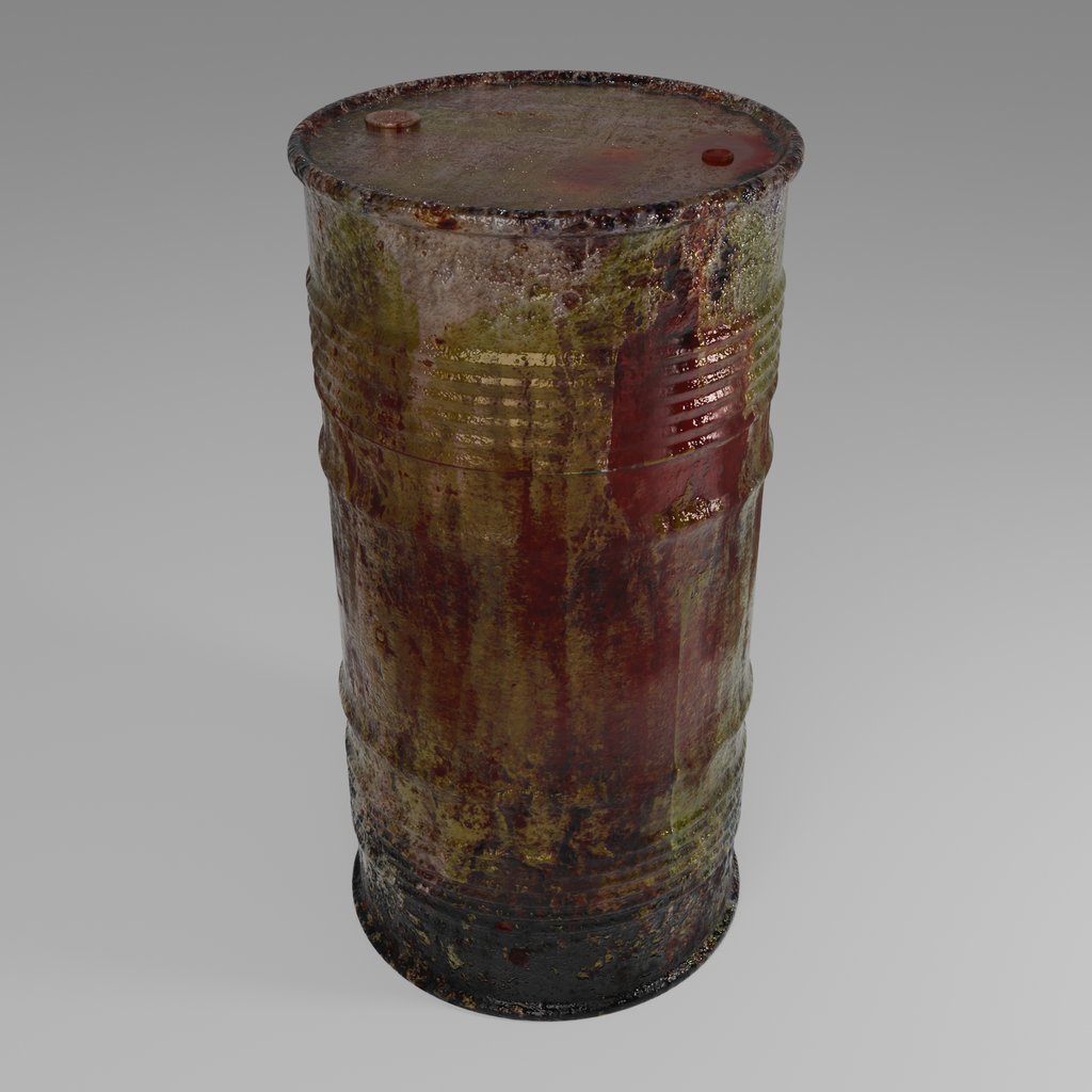 Old Metal Barrel | FREE Containers models | BlenderKit