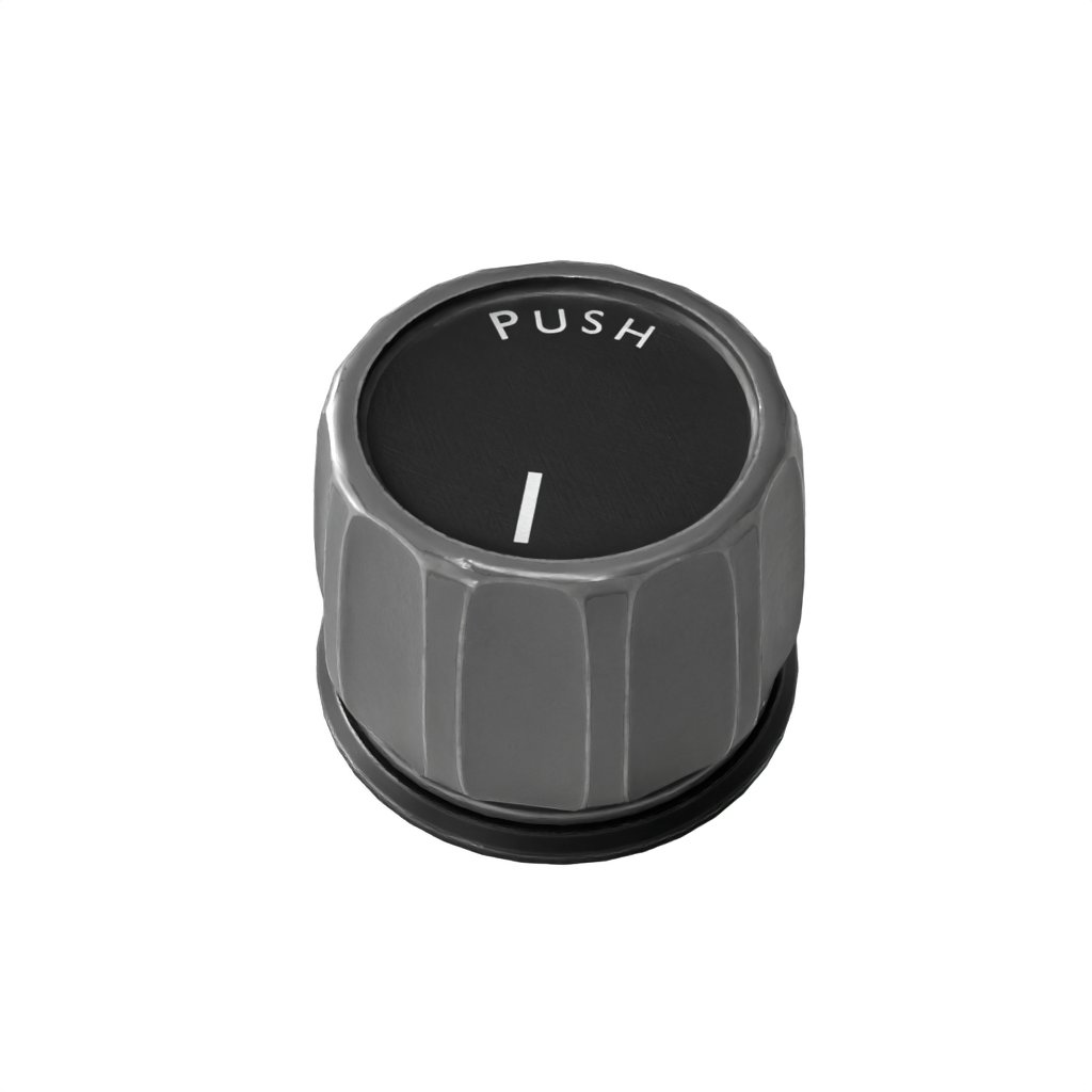 Grey Control Rotary Knob Wheel | Transport models | BlenderKit