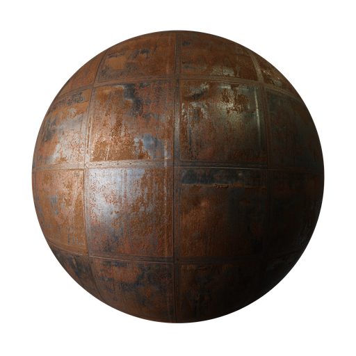 Rusted metal panels | FREE metal materials | BlenderKit