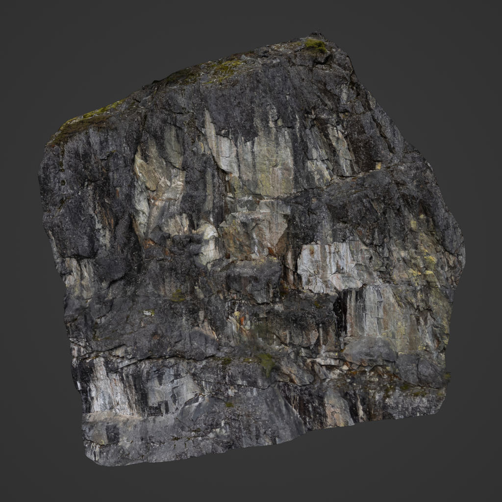 Rock Cliff Photoscan | Environment Elements models | BlenderKit