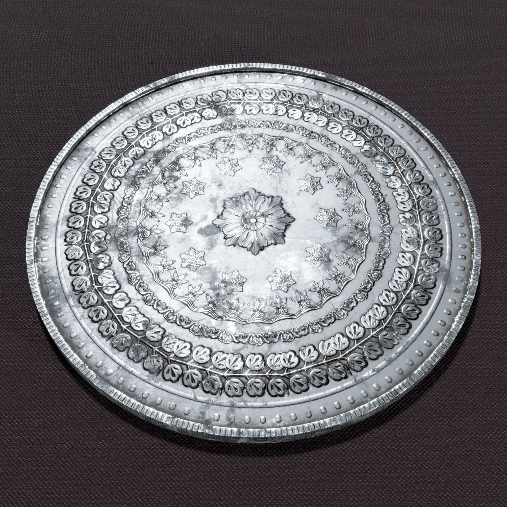 Silver Coin Ornamental | FREE Money models | BlenderKit
