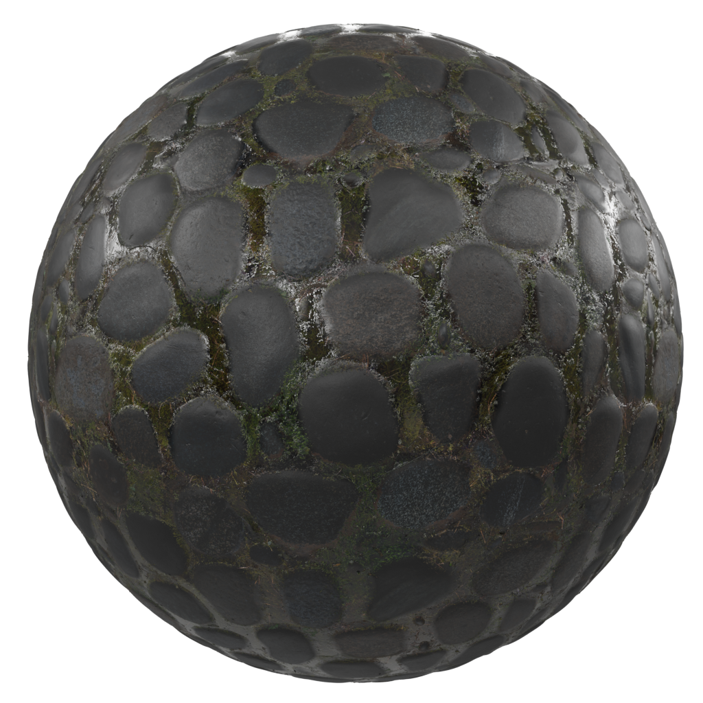 Mossy wety rocks | FREE rock materials | BlenderKit