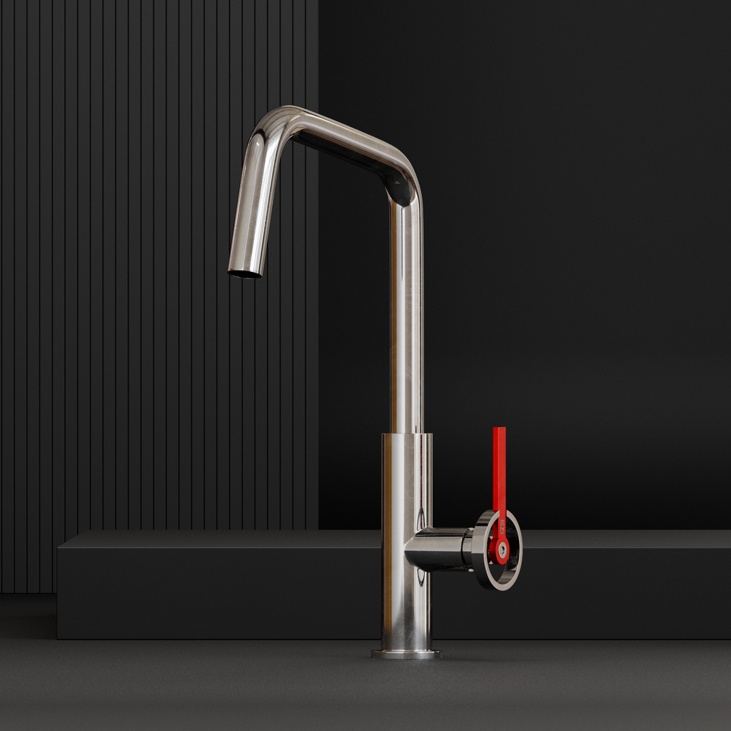Officine V 60201 by Gessi | Kitchen Faucets models | BlenderKit