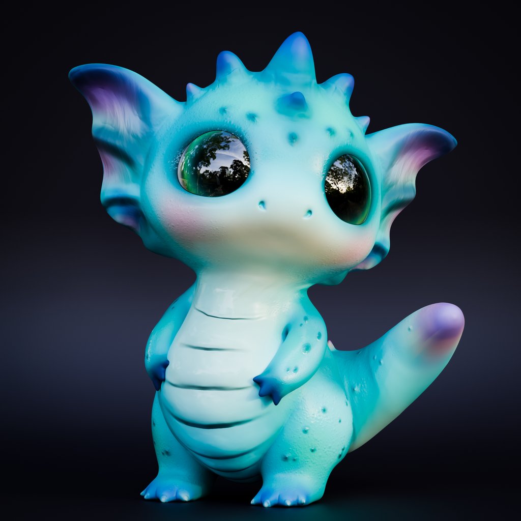 Turquoise Dinosaur (Rigged) | FREE Dinosaurs models | BlenderKit
