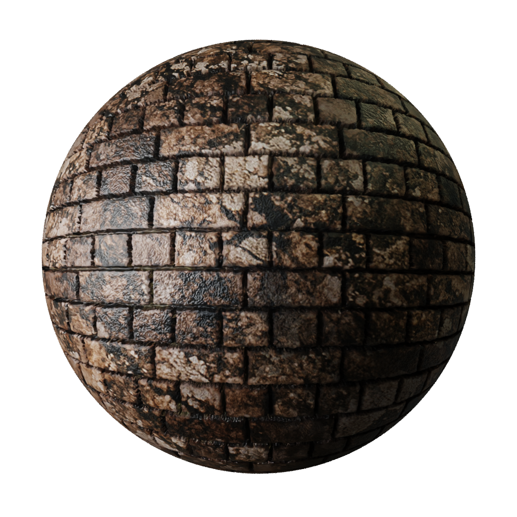 Stone Flags or Bricks 8 | FREE bricks materials | BlenderKit