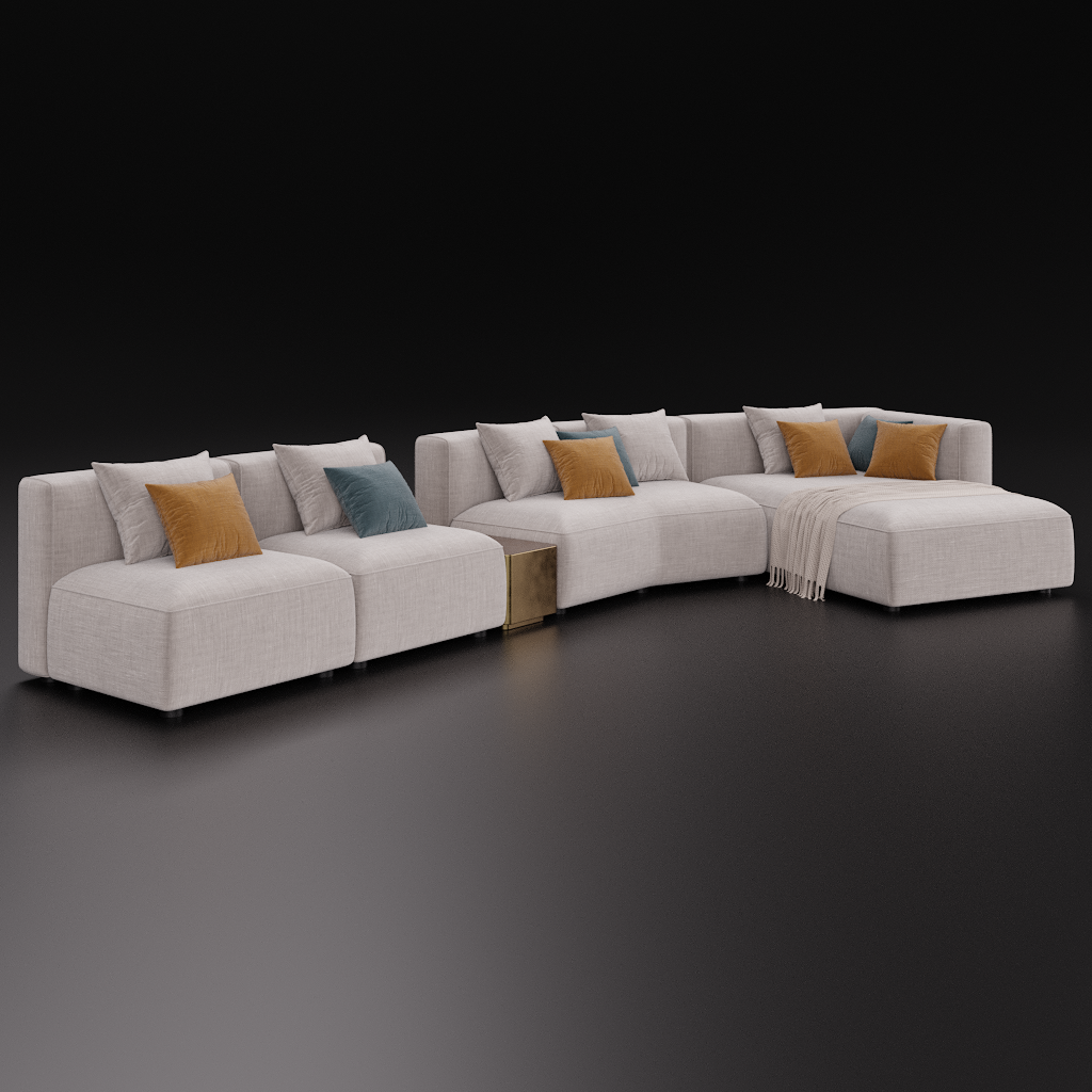 Sofa Yann | Sofas models | BlenderKit