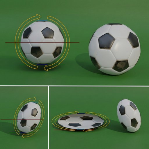 Soccer Ball (Rigged) | Sport models | BlenderKit