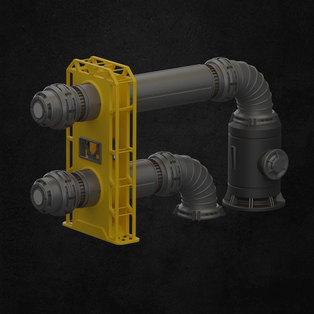 Industrial Props | Industrial parts models | Blendkit
