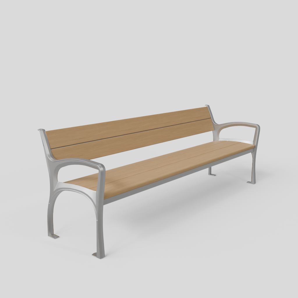 Maglin 870 Backed | Benches models | BlenderKit
