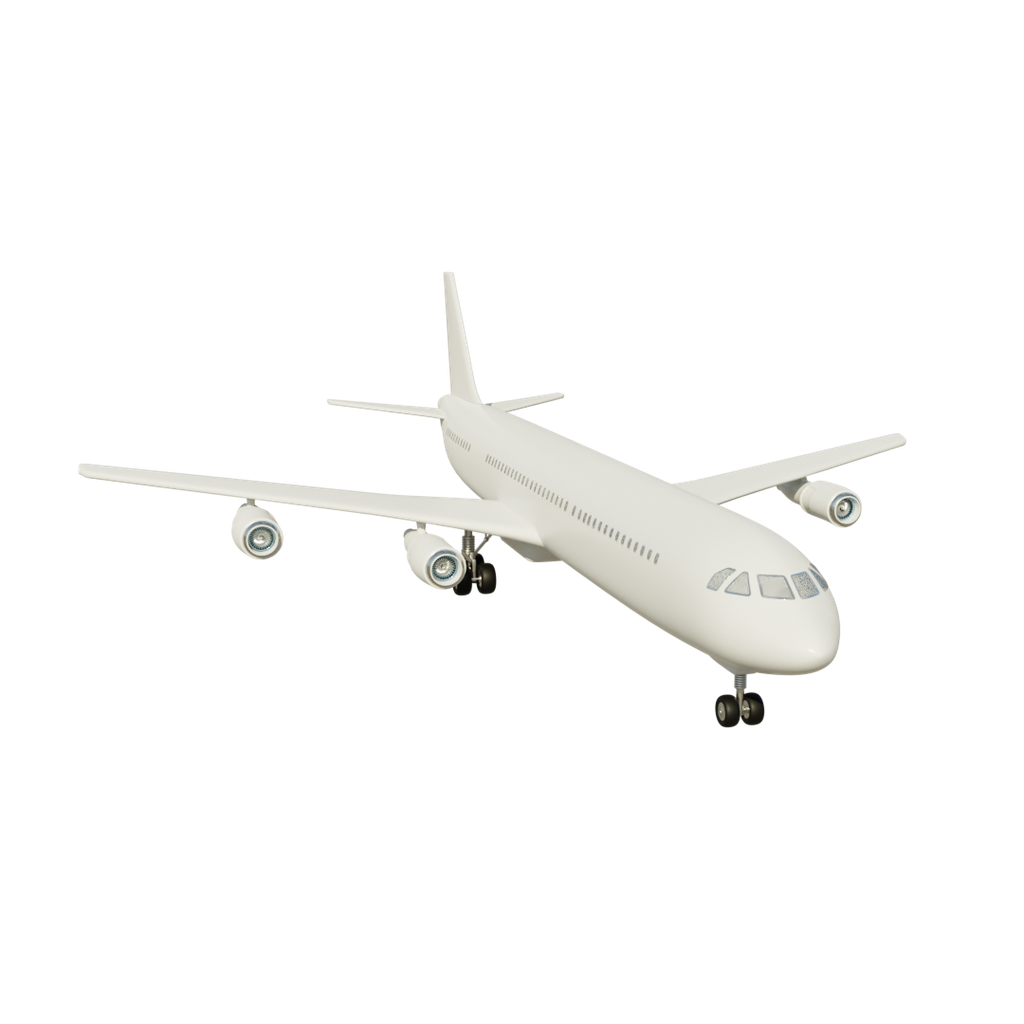 Long-range passenger aircraft 405-FLA | FREE Airplane models | BlenderKit