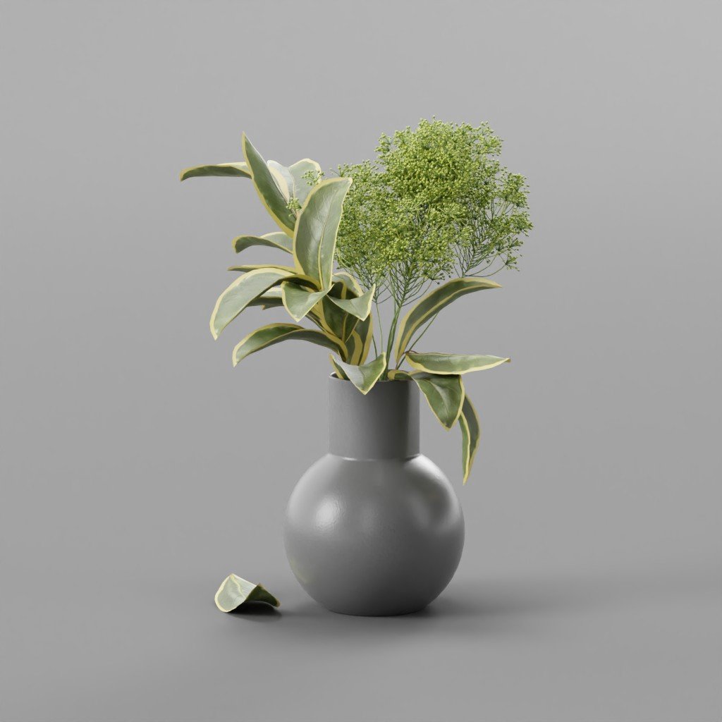 Indoor potted plant | FREE Bouquets models | BlenderKit