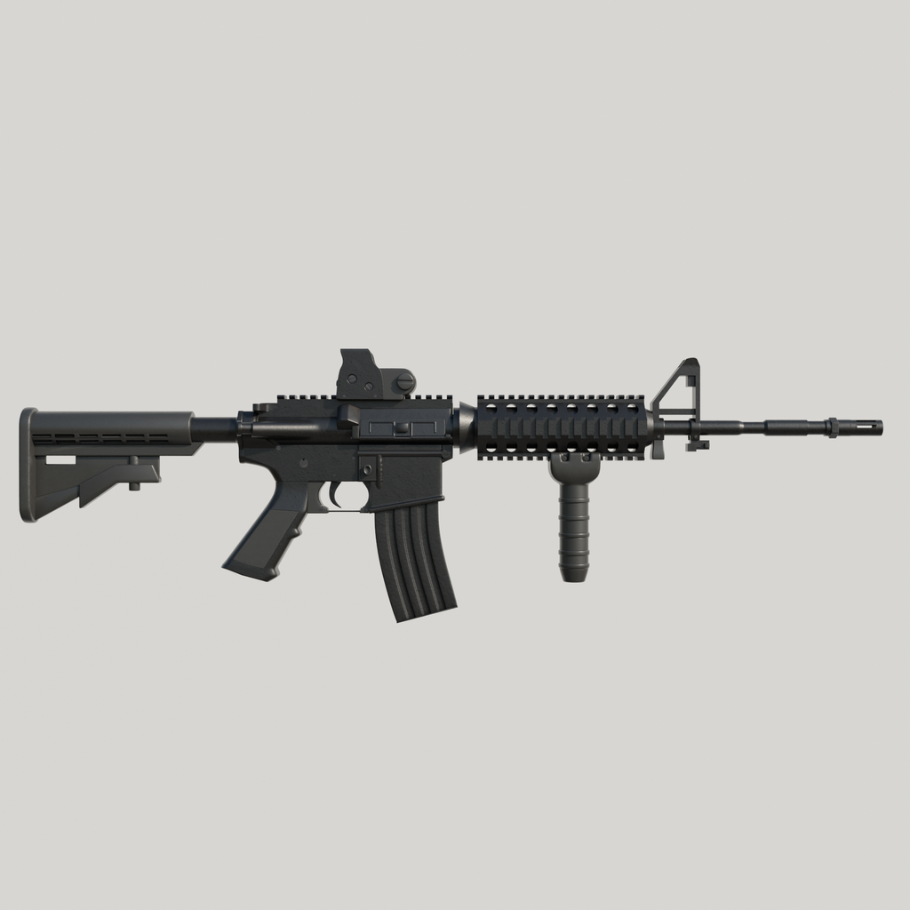 BlenderKit | Download the FREE Rifle m4a1 model