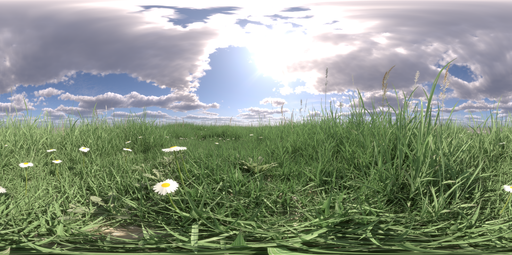 Morning light grass | FREE Nature HDRis | BlenderKit