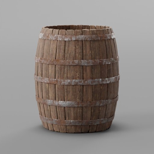 Medieval barrel ver04 | Containers models | BlenderKit