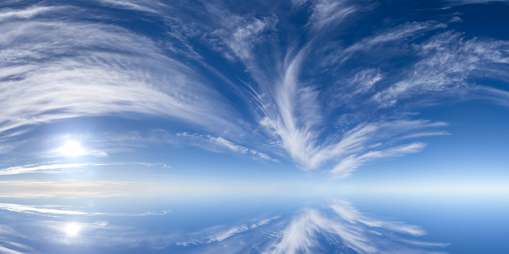 Infinite Real Sky - Blue Clouds Day | Nature HDRis | BlenderKit