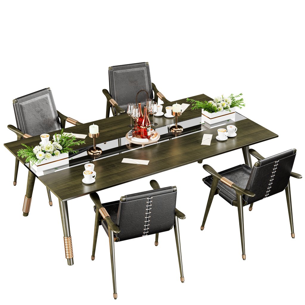Etro Home Interiors Dinka Dining | Tables models | BlenderKit