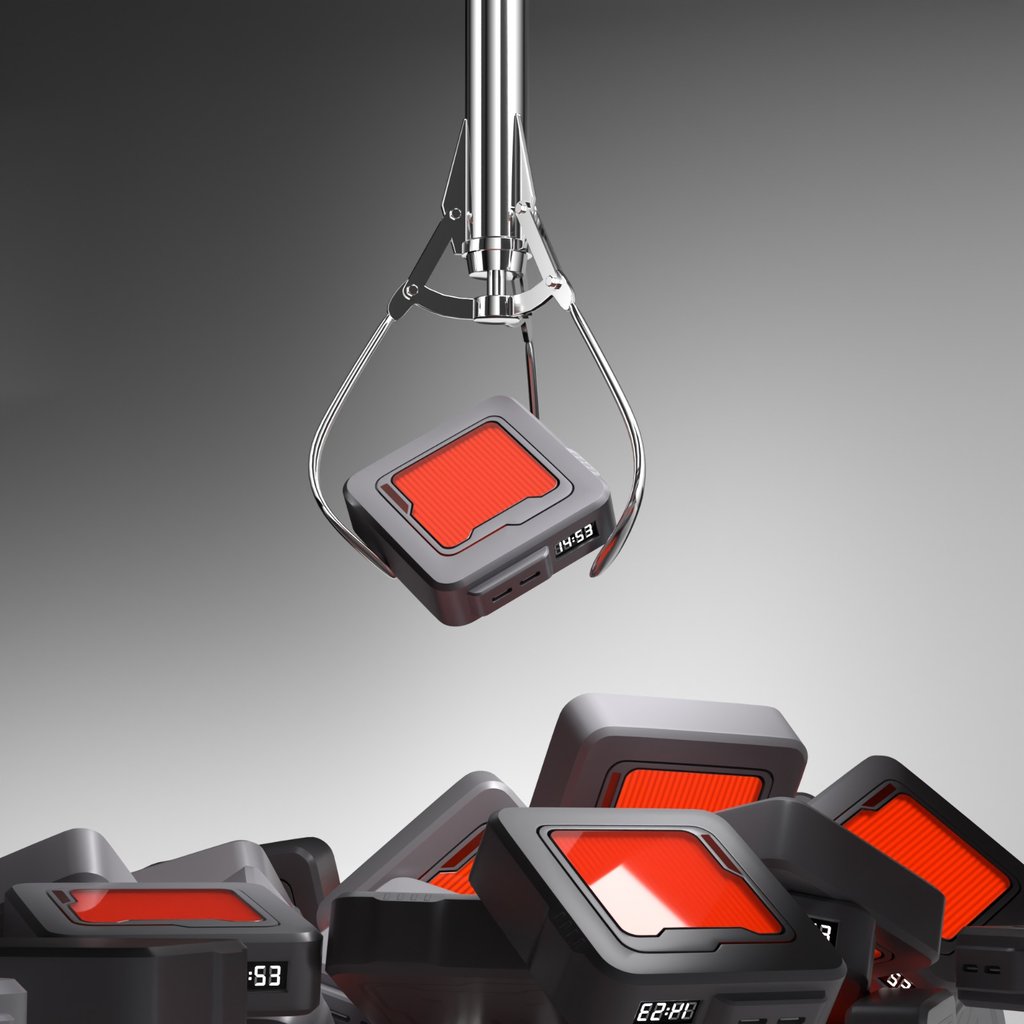 BlenderKit | Download the Digital display with claw machine scene