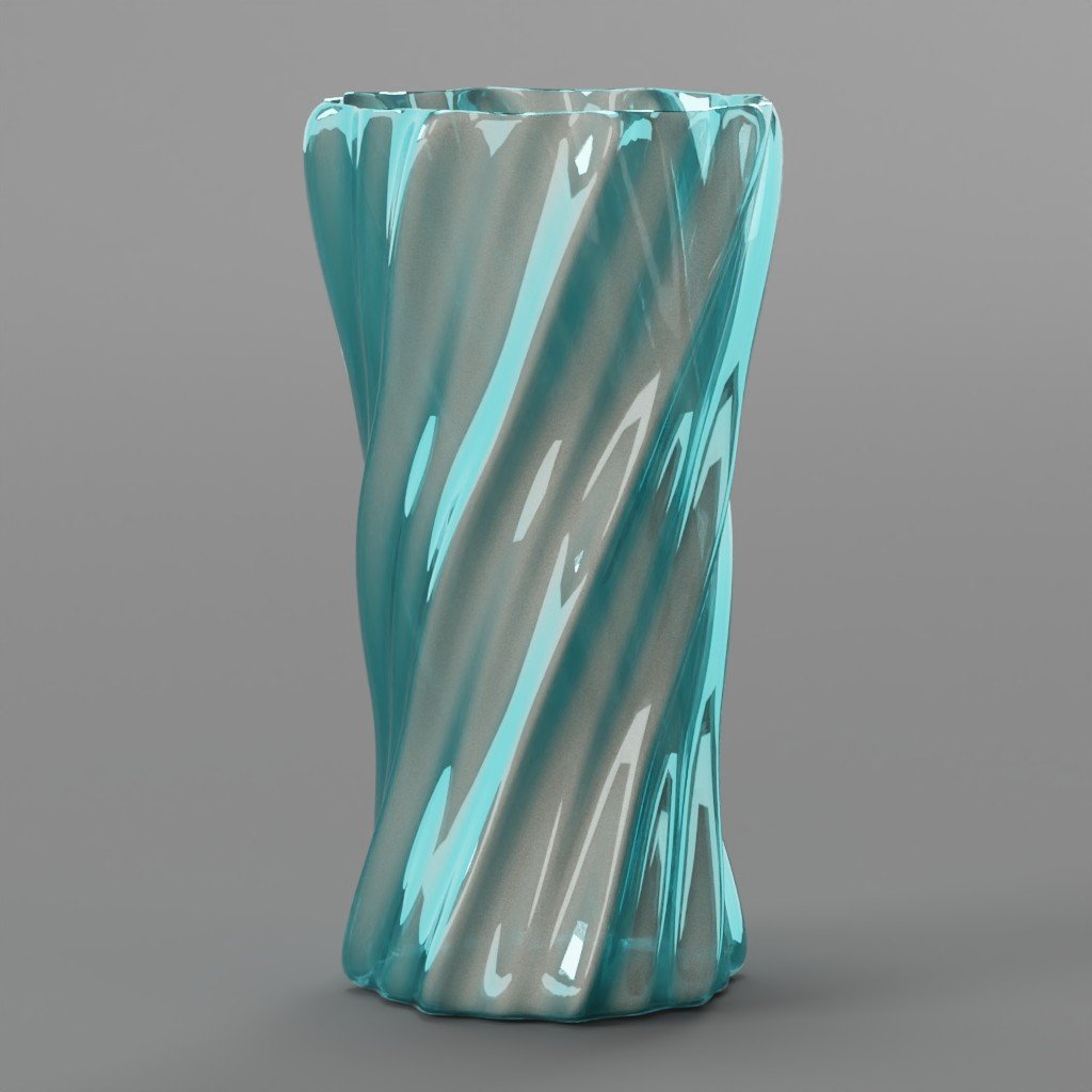 Glass flower vase | Vases models | BlenderKit