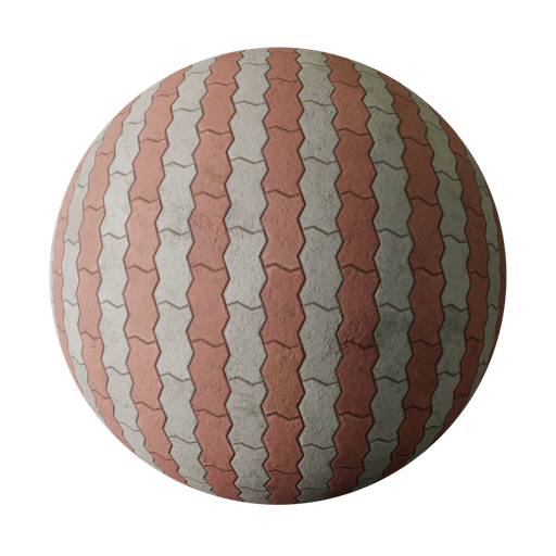 Alternating Unipaver Blocks | FREE bricks materials | BlenderKit