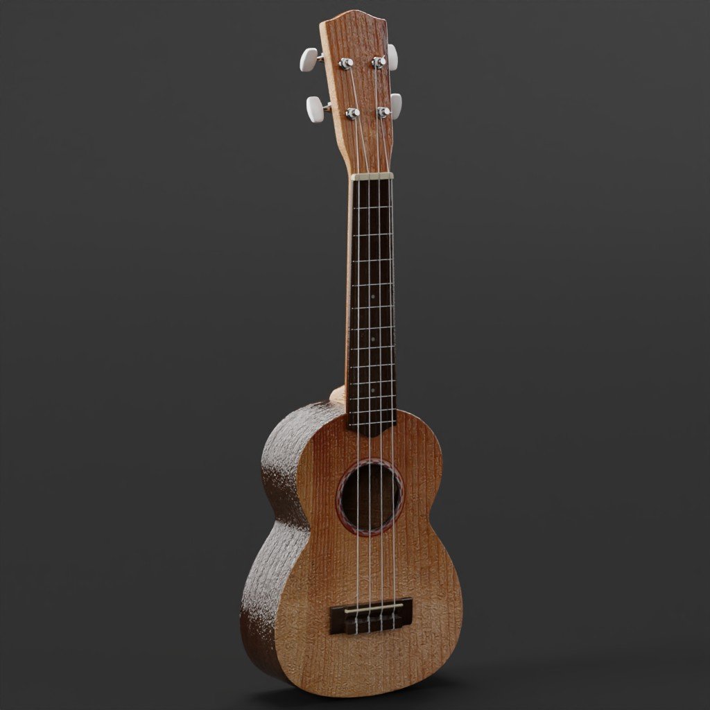 Ukuele | FREE Musical Instruments models | BlenderKit