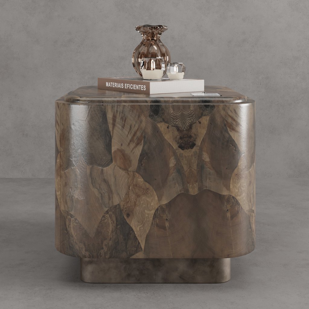 Polanco Plinth End Table | Tables models | BlenderKit