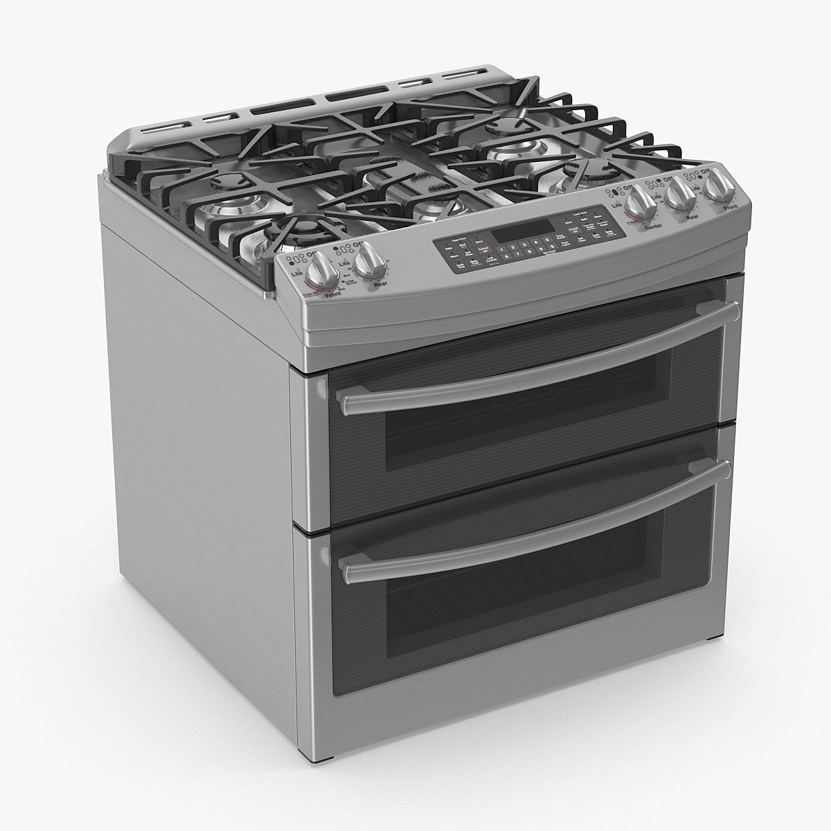 Oven Gas Range | Kitchen Appliances models | BlenderKit
